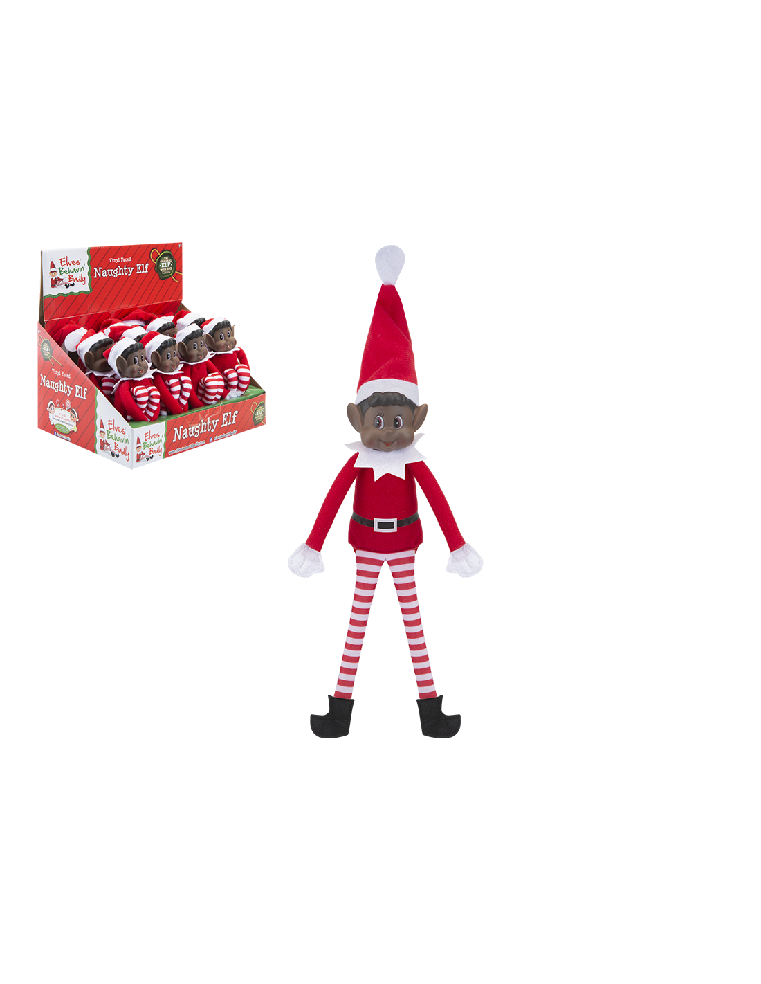 ELFO 30CM BLACK "ELVES BEHAVIN BADLY" 30CM